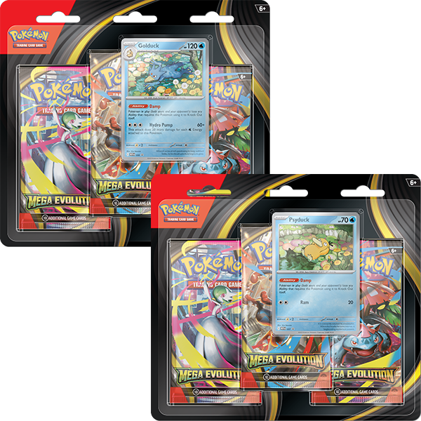 Pokémon TCG - Mega Evolutions - 3 Pack Blister – Card Mart